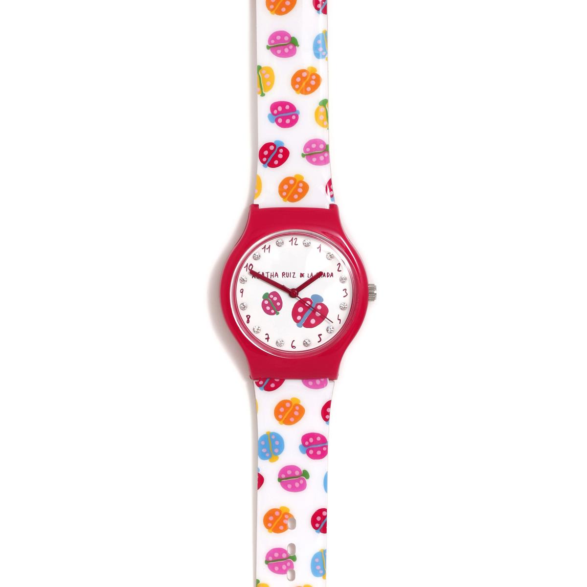 FLIP WATCH LADYBUGS ZIRCONIA